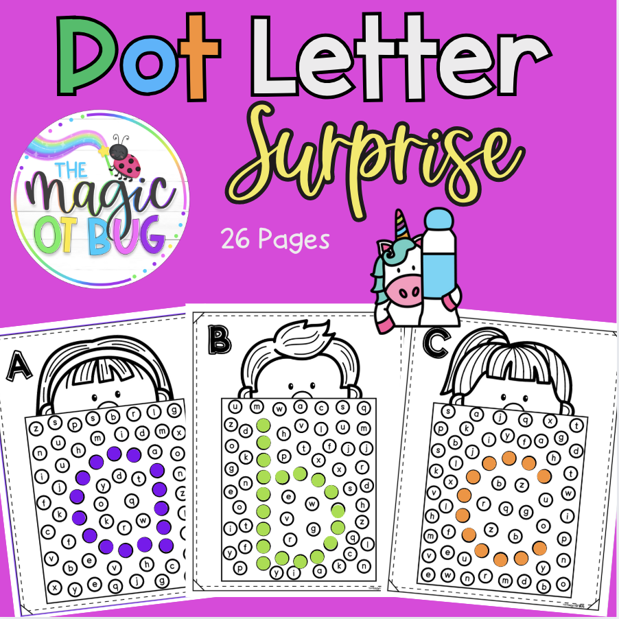 Dot Letter Alphabet - The Magic OT Bug